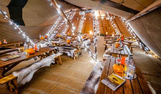 Christmas Teepee at The Oast House