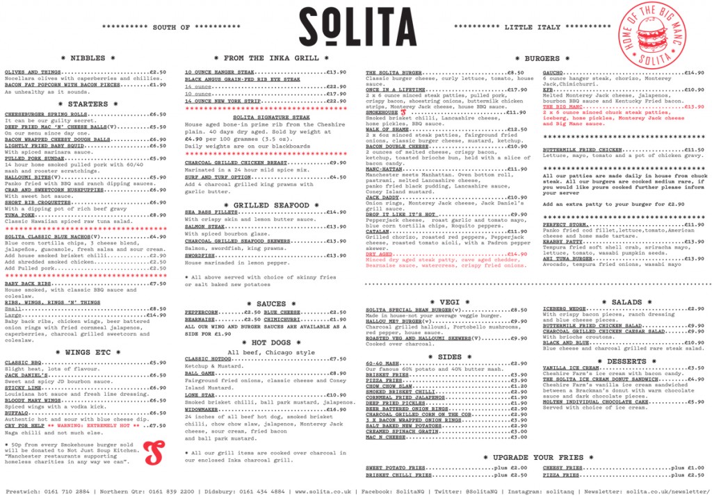 Solita refreshes NQ menu and celebrates Sunday Times 'Cheap Eats' acclaim