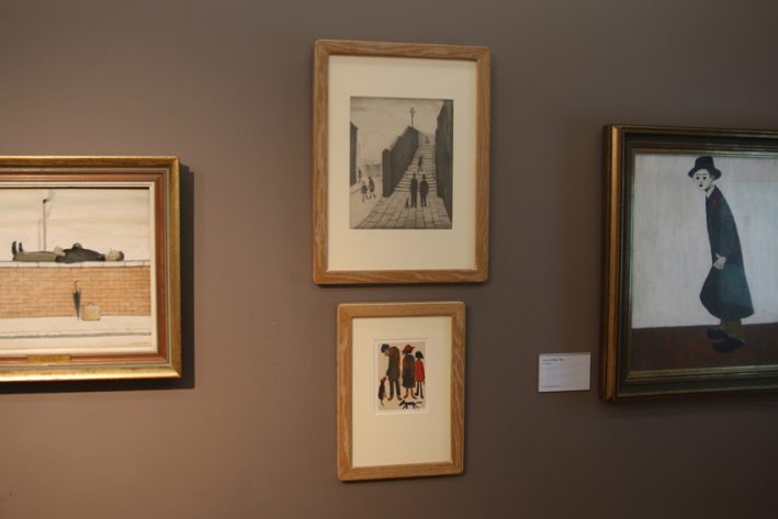 Artwork LS Lowry gave to his art teacher goes on public display for ...