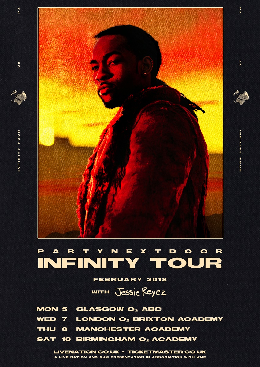 PARTYNEXTDOOR announces European Infinity Tour 2018 - Manchester’s Finest