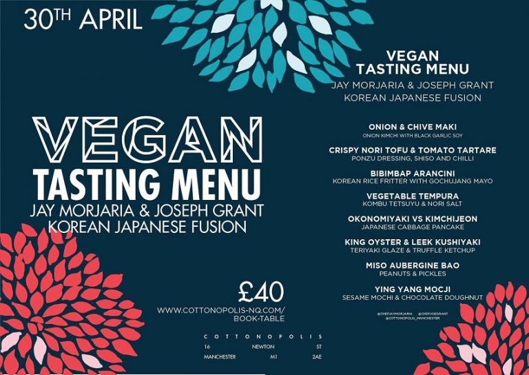 An Eight-Course Vegan Tasting Menu is Coming to Cottonopolis this April ...