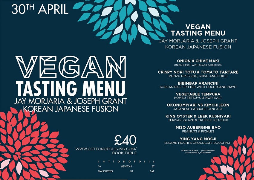 An Eight-Course Vegan Tasting Menu is Coming to Cottonopolis this April ...