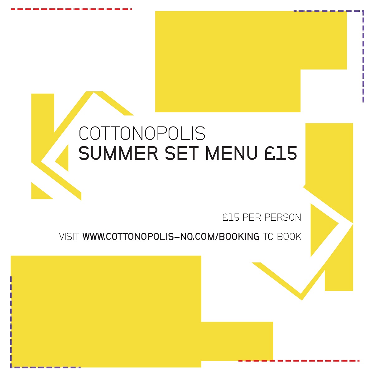 Cottonopolis present the new £15 Summer Set Menu - Manchester’s Finest