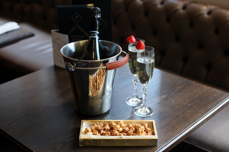Posh popcorn and a bottle of bubbles for £20 at Brasserie Abode ...