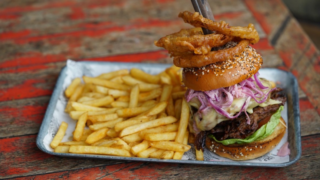 The I Cane, I Saw, I Conquered Burger at Cane and Grain - Manchester’s ...