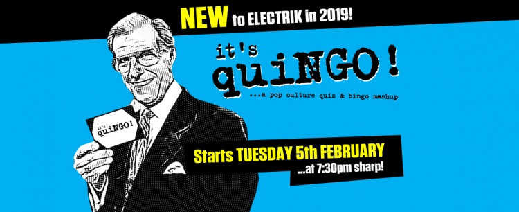 A Pop Culture Quiz & Bingo Mashup - it's Quingo at Electrik ...