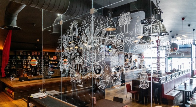 Artist Emma Evans Doodles at Dog Bowl - Manchester’s Finest