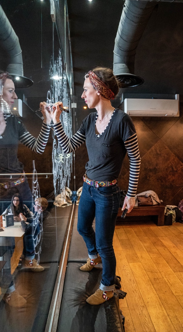 Artist Emma Evans Doodles at Dog Bowl - Manchester’s Finest