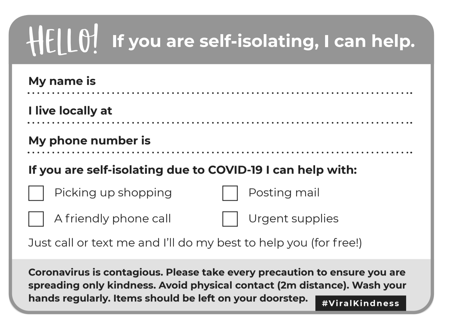 The Letterbox Campaign to Send Kindness Viral - Manchester’s Finest