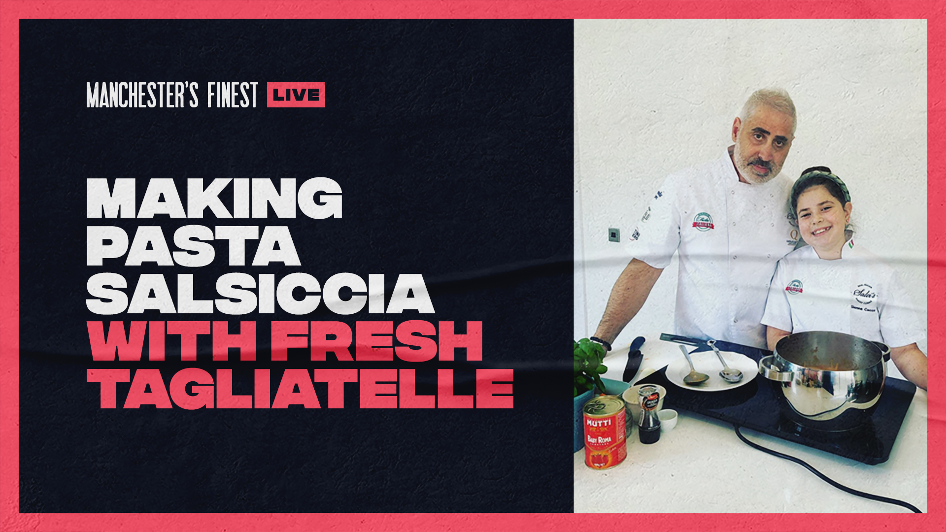 Making Pasta Salsiccia and Fresh Tagliatelle LIVE with Salvi's ...