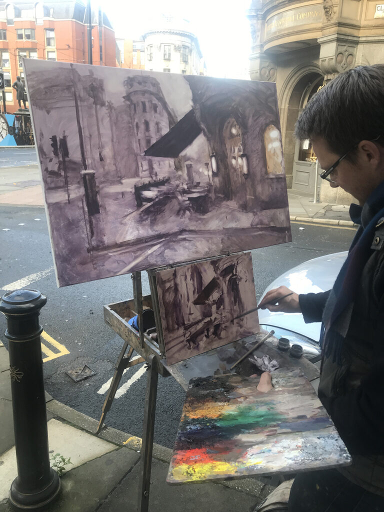 Rob Pointon, painter. In his Manchester gymnasium. - Manchester’s Finest