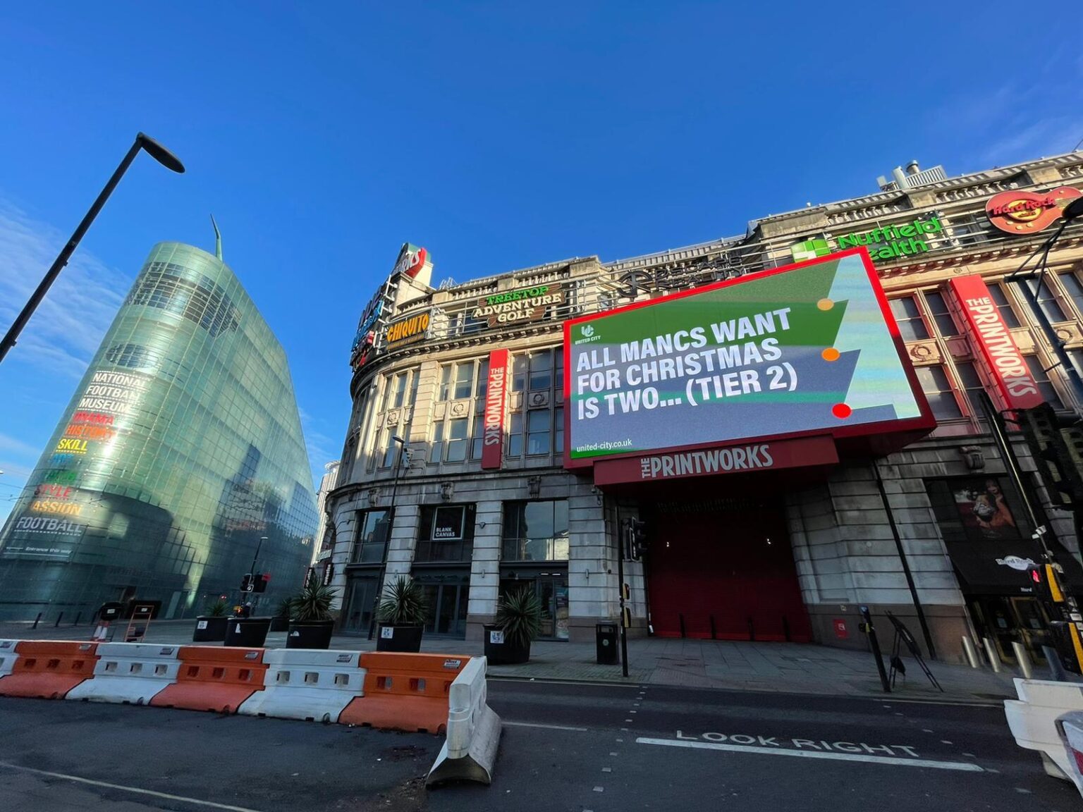 The NEW Billboards Across Manchester City Centre Campaigning for Tier 2 ...