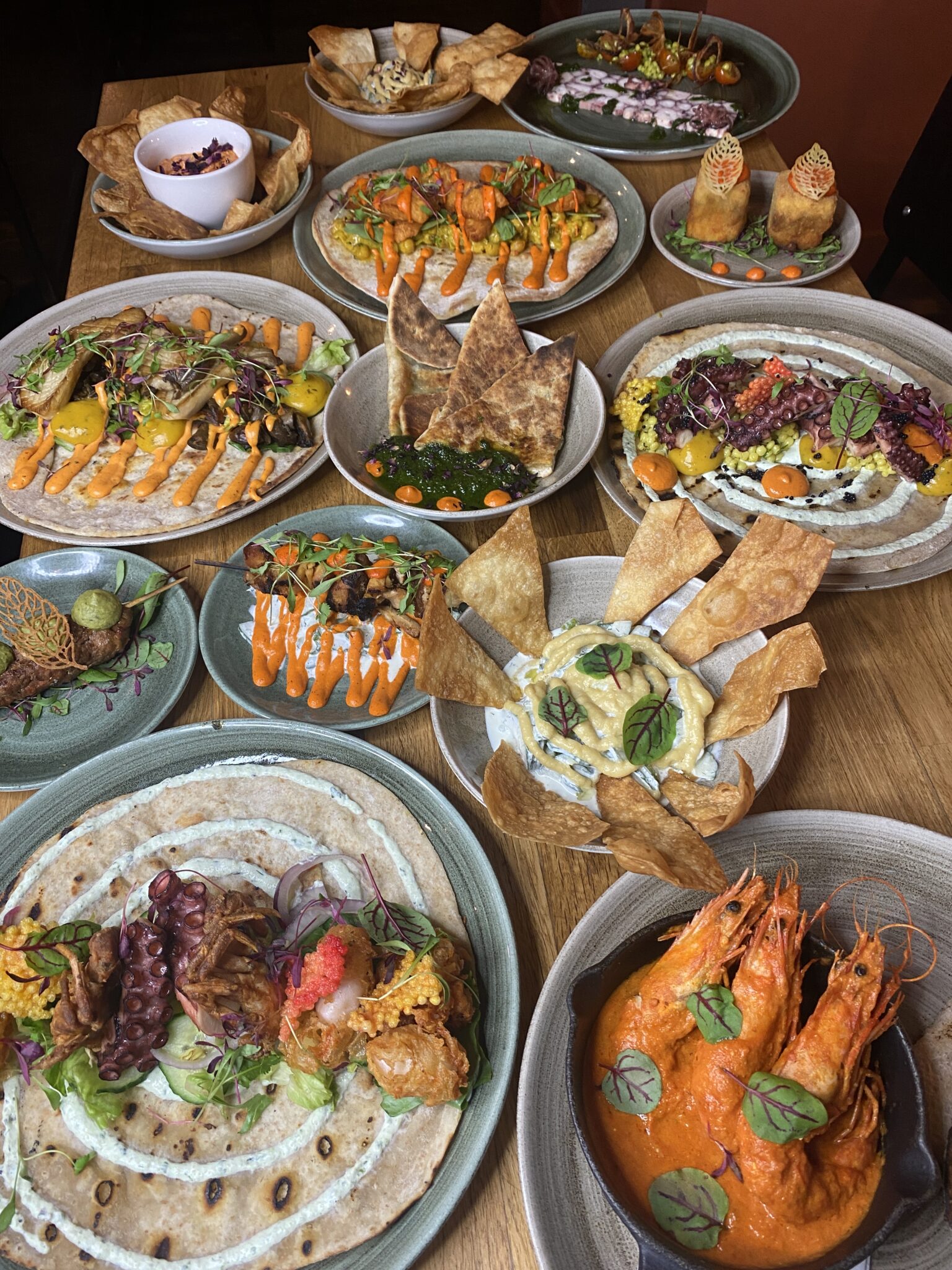 BAB's massive NEW Seafood Mixed Kebab with Fried Calamari, Soft Shell ...