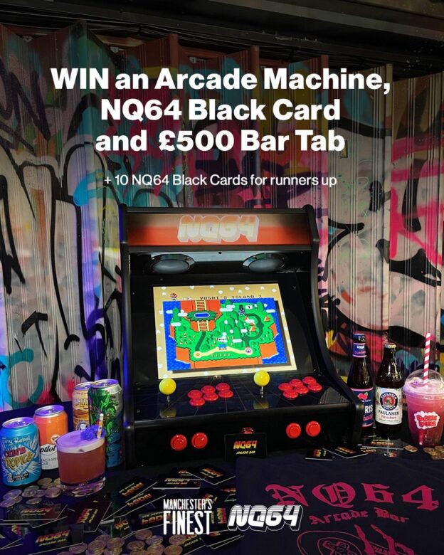 WIN an Arcade Machine, UNLIMITED Tokens & £500 Bar Tab at NQ64 ...