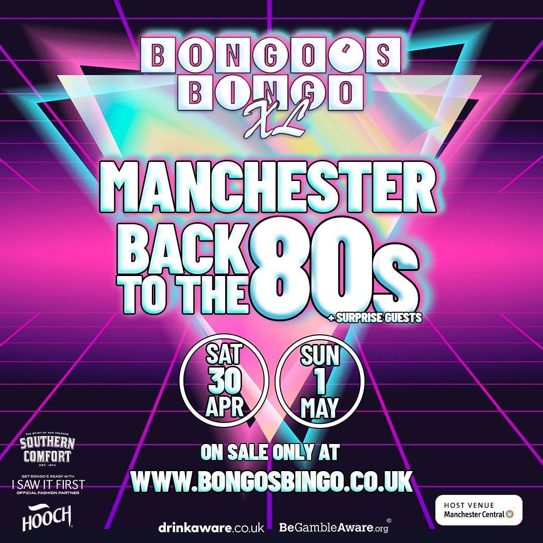 Bongo s Bingo Returns With A Massive 80s Themed Party At Manchester Central Bongo s Bingo Returns With A Massive 80s Themed Party At Manchester Central