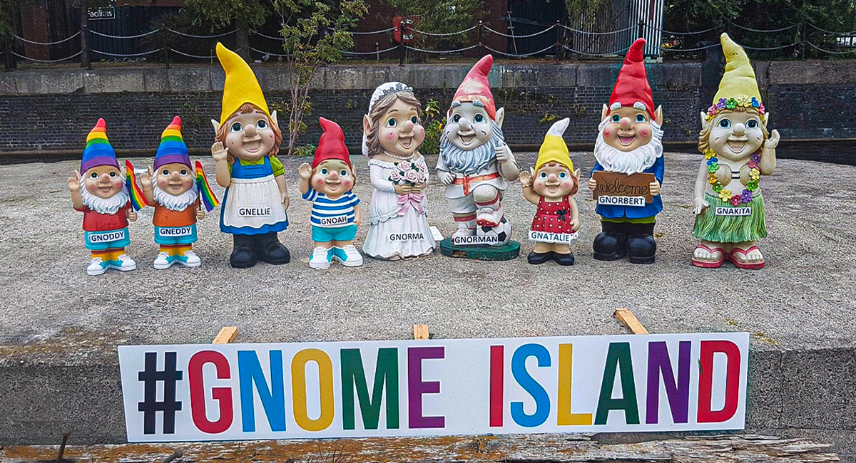 There's a Family of Gnomes living on an Abandoned Island in Salford ...