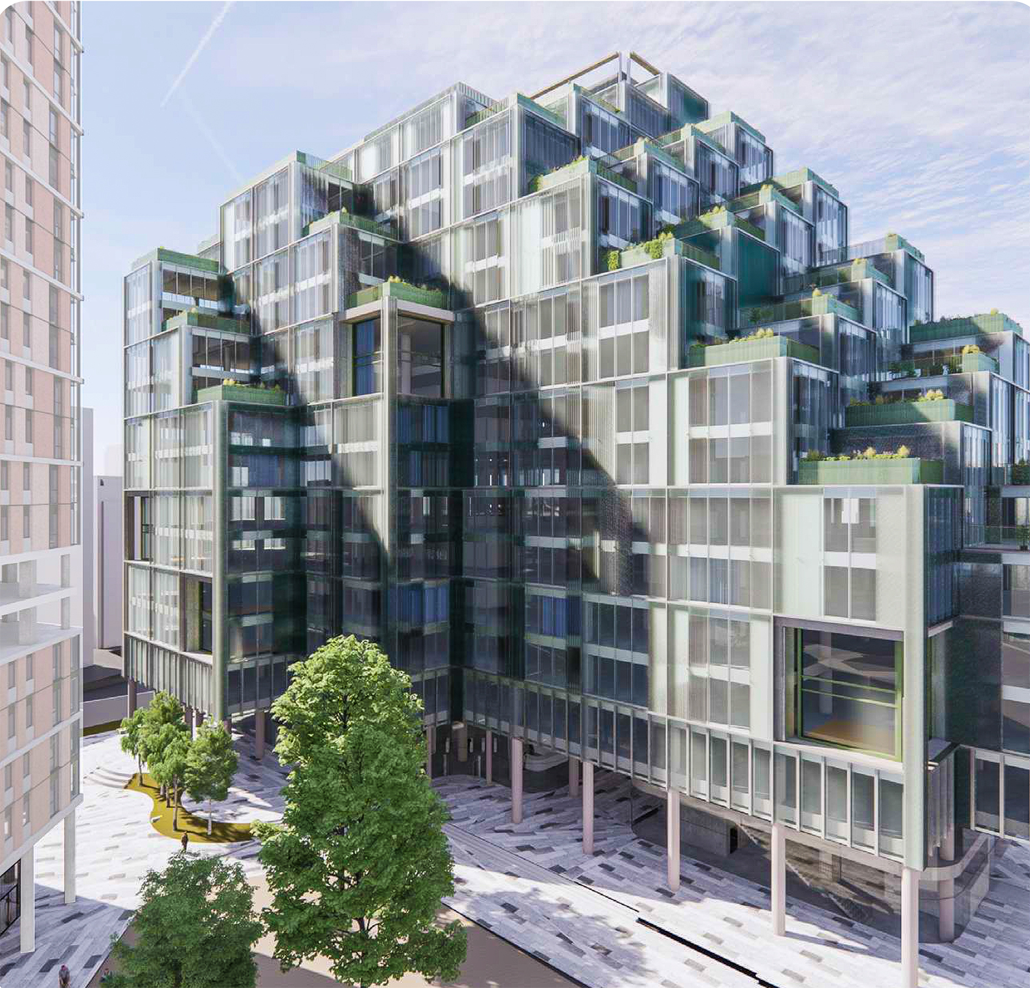 NEW DEVELOPMENT: Manchester's 45-Storey Sky Garden Skyscraper & 'Tetris ...