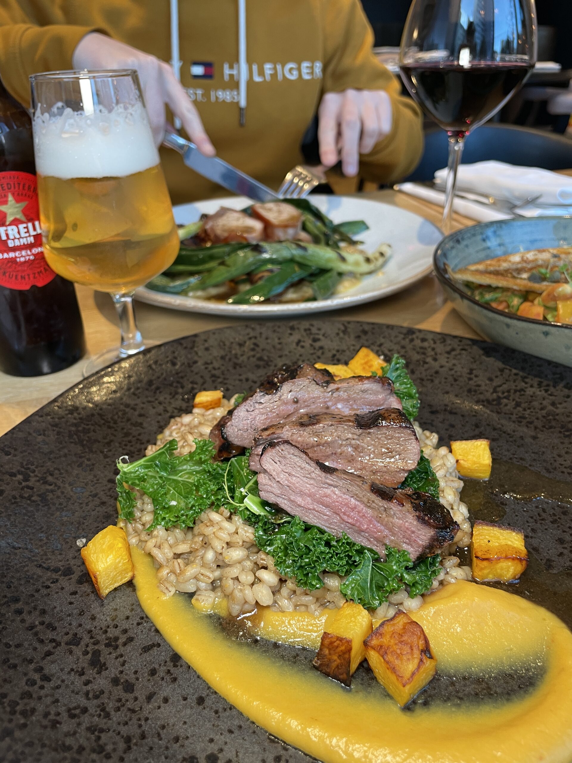 Slow braised beef cheek and salt baked artichoke: Embankment Kitchen’s ...