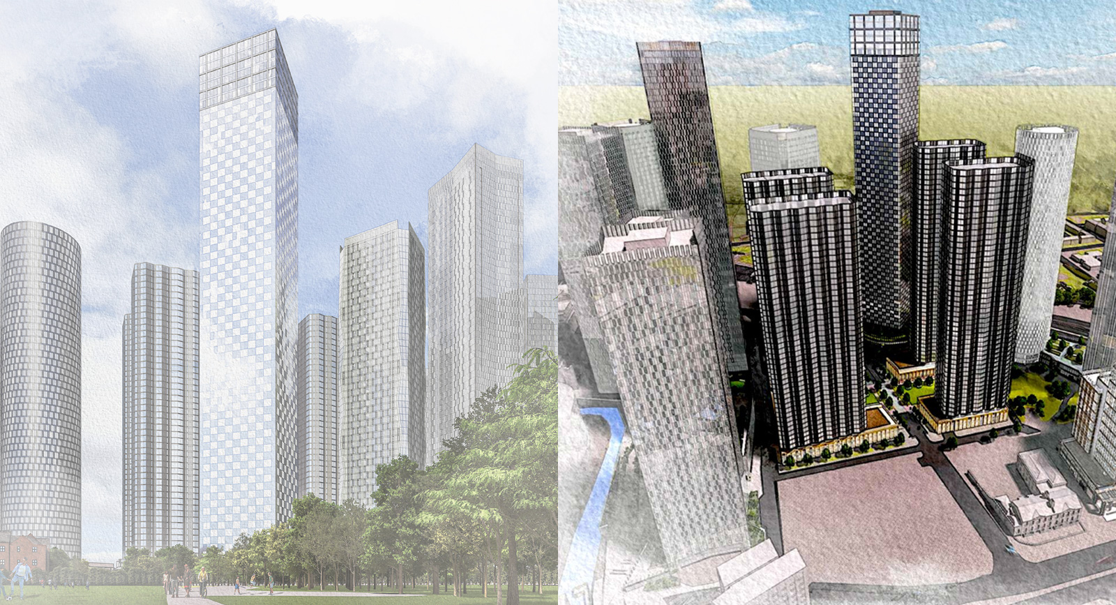 Manchester's skyline transformed: A 71-storey giant with a restaurant ...