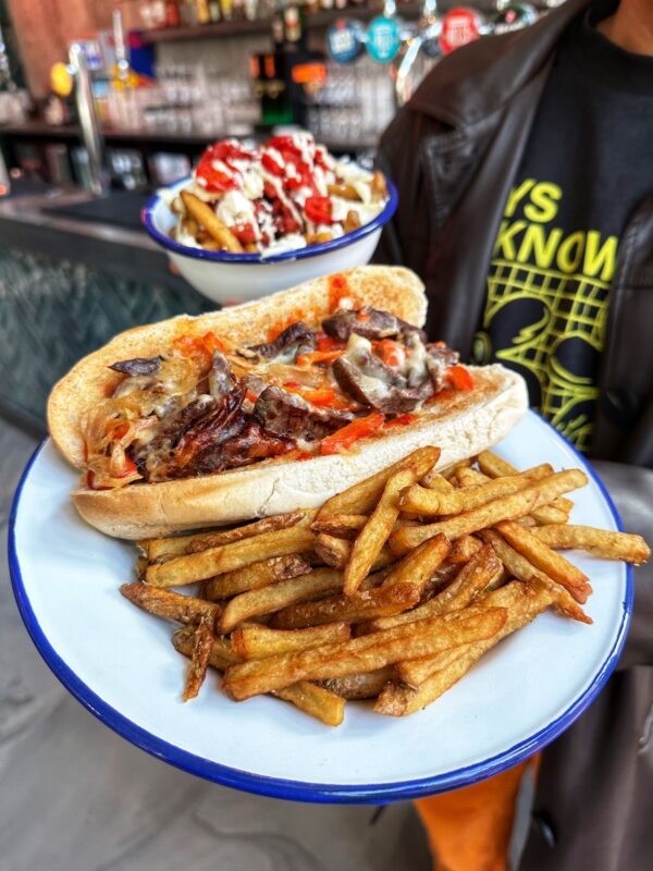 You can get a really good steak and fries for £10.50 on Oxford Road and ...