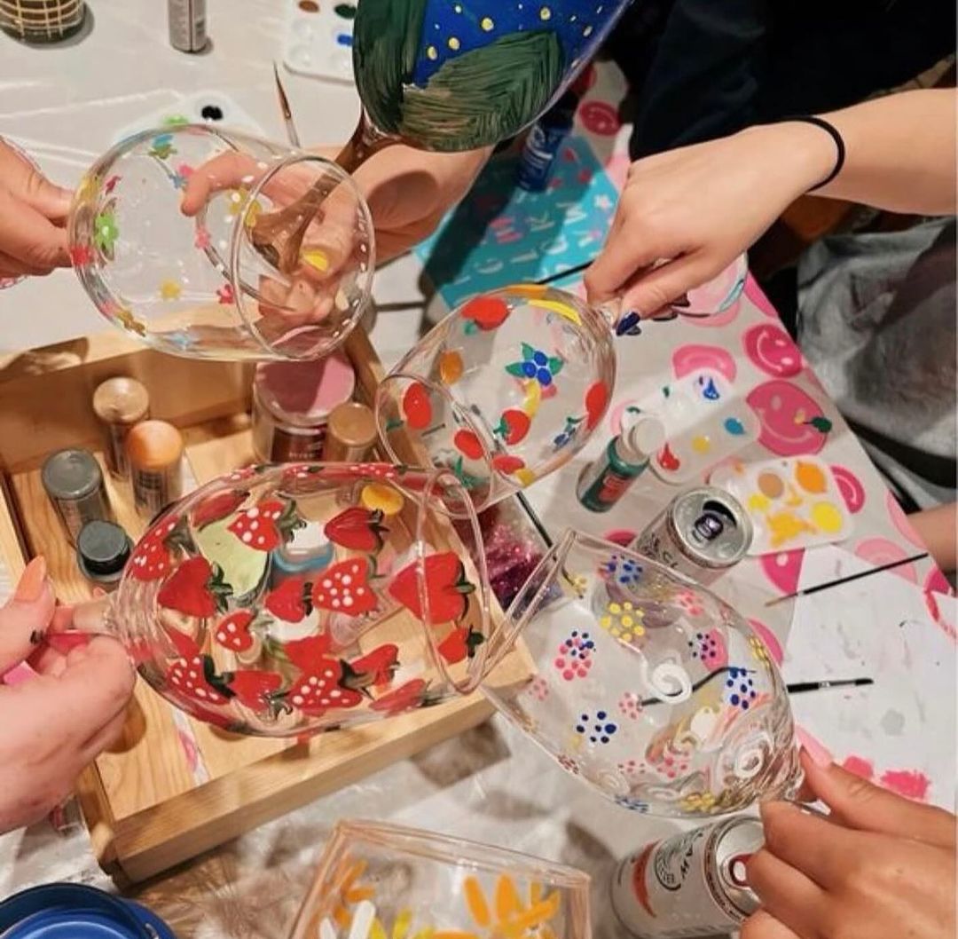 Palette & Pour: Wine Glass Painting at The Nico Ditch - Manchester’s Finest