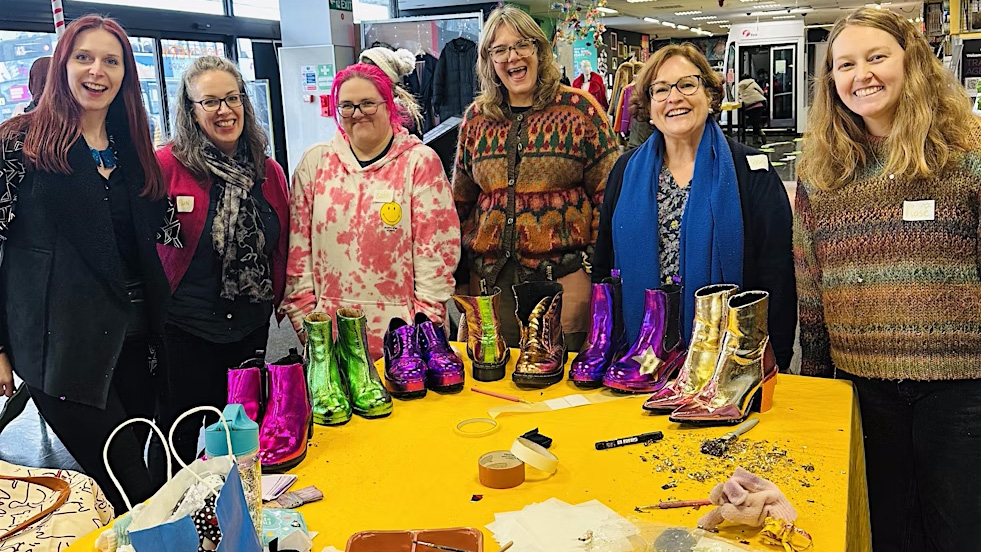 Shiny Shoe Workshop with Marcie K Designs at Moregeous Mansions ...