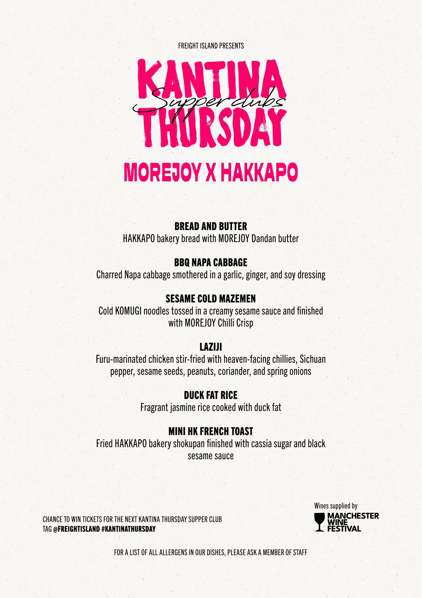 Kantina Supperclubs: MoreJoy x Hakkapo - Manchester’s Finest
