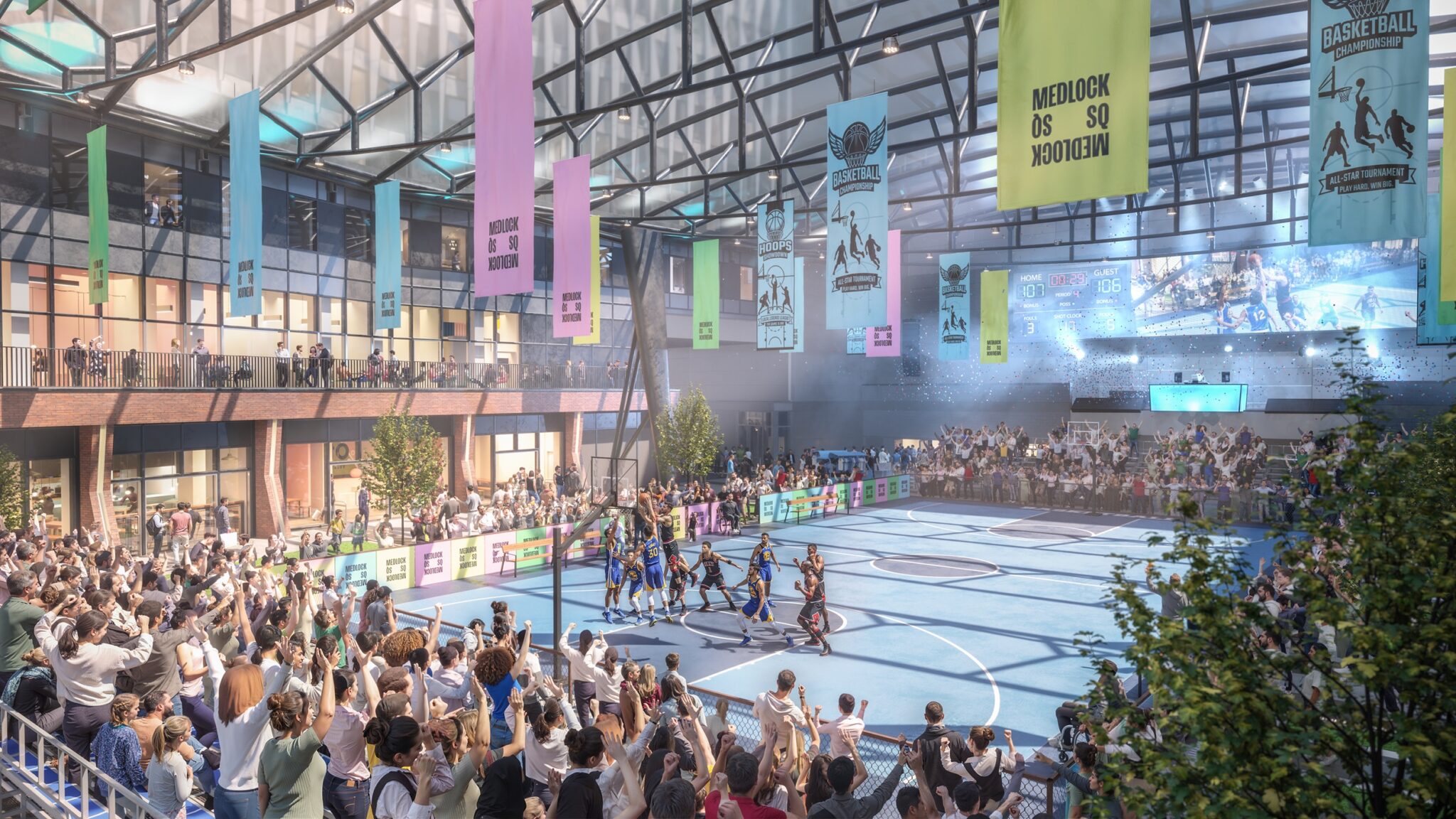 Manchester City’s new Medlock Square will include a sky walk, zip-wire ...